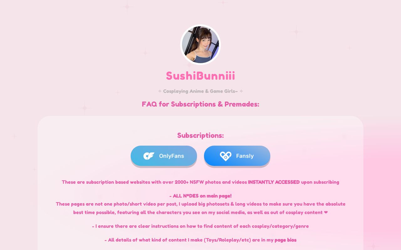 SushiBunniii Selling